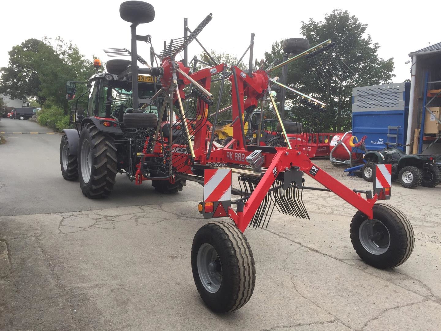 Massey Ferguson RK 662 twin rotor rake